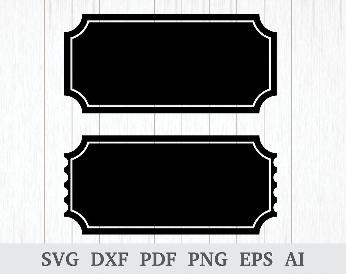 Ticket SVG Ticket Clipart Ticket PNG Movie Ticket Svg - Etsy