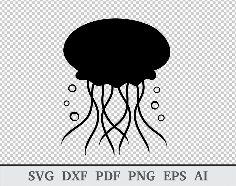 Jellyfish SVG Jelly Fish Svg Jellyfish Clipart Jelly Fish - Etsy