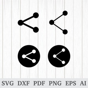 Share SVG, Share Vector Icon, Share Clipart, Share Button Svg, Connect ...