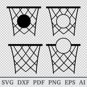 Basketball Net SVG, Basketball Hoop SVG, Basketball Monogram SVG ...