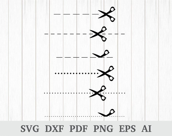 Cut Mark Svg Scissors Svg Cutting Line SVG Cutting Mark | Etsy