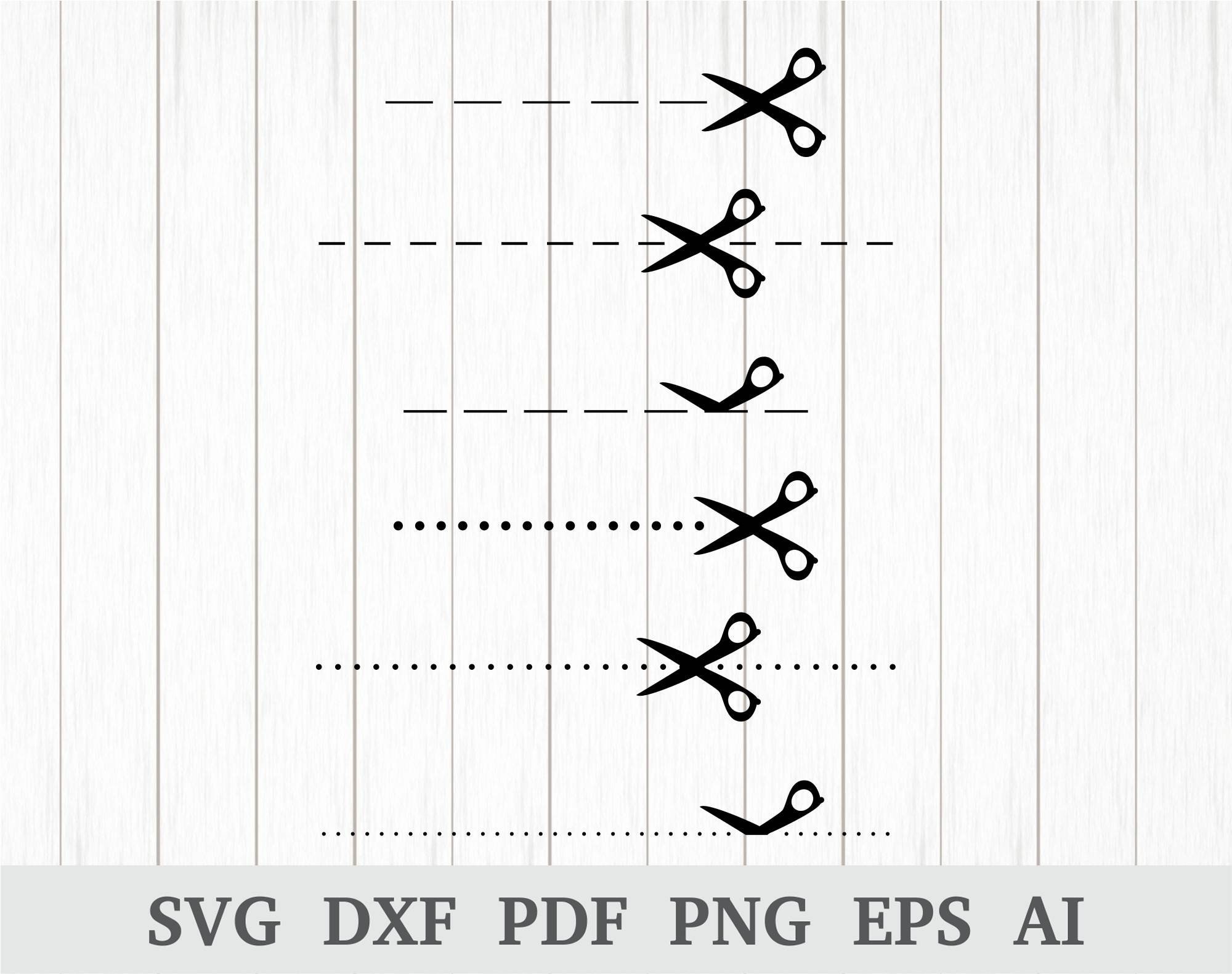 Cut Mark Svg Scissors Svg Cutting Line SVG Cutting Mark - Etsy Australia