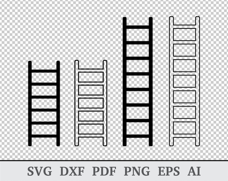 Ladder SVG Ladder Vector Ladder Clipart Cutting File Svg | Etsy