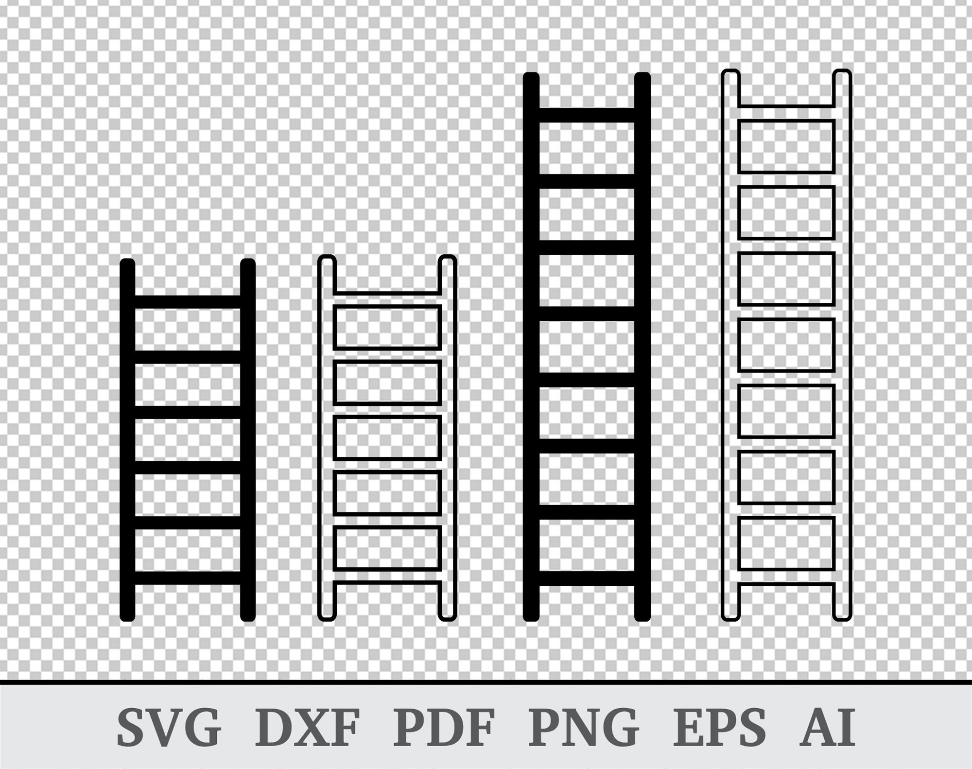 Ladder SVG Ladder Vector Ladder Clipart cutting file svg | Etsy