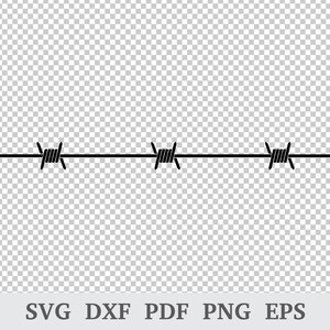 Barbed Wire Svg, Fence Svg, Barb Wire Svg, Fence PNG, Fence Clipart ...