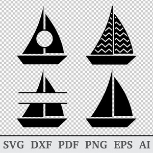 Sailboat SVG, Boat SVG, Nautical SVG, Sailboat Clipart, Sailboat ...