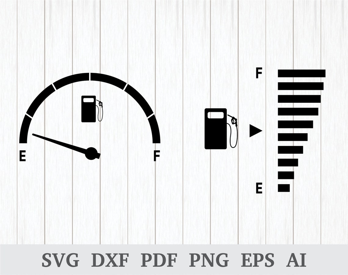 Gas Meter SVG Gas SVG Empty Gas Svg Empty Fuel Svg Fuel - Etsy