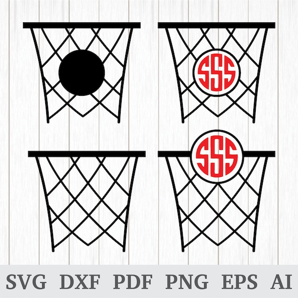Basketball Net Svg - Etsy