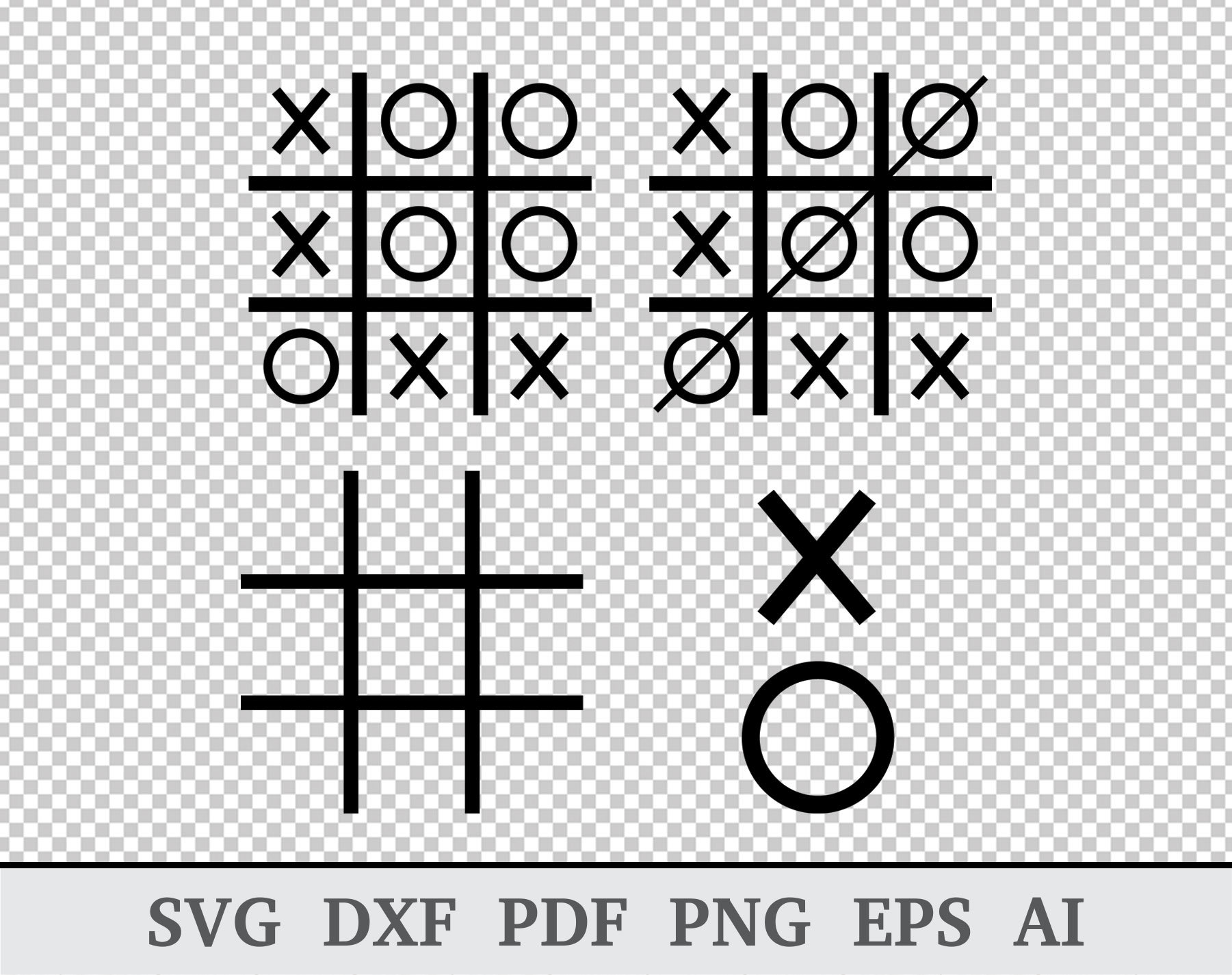 Tic Tac Toe Svg Tic Tac Toe Clipart Tic Tac Toe Clip Art - Etsy