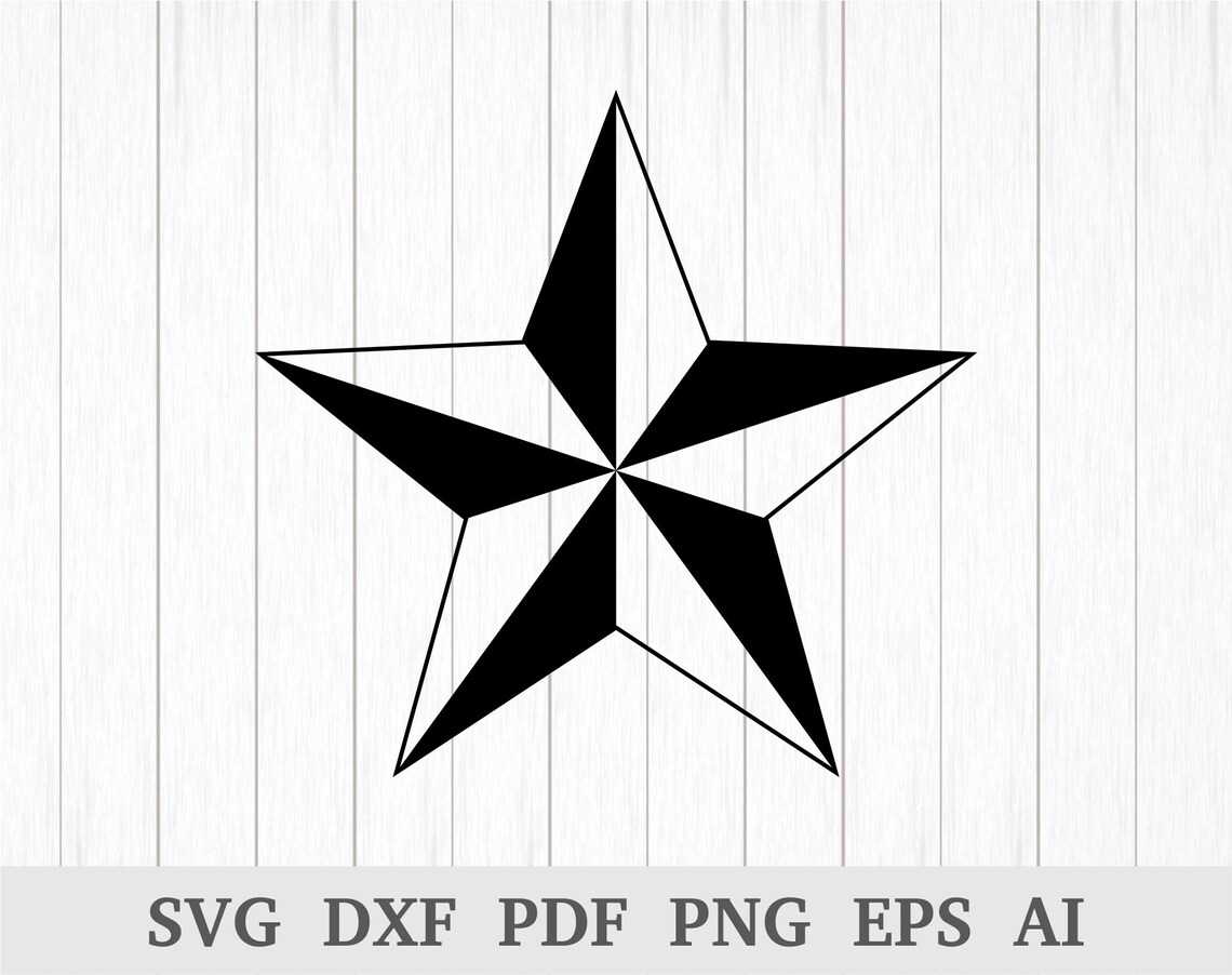 Nautical Star SVG, Nautical Star Vector, Nautical Star Clipart, Sailing ...