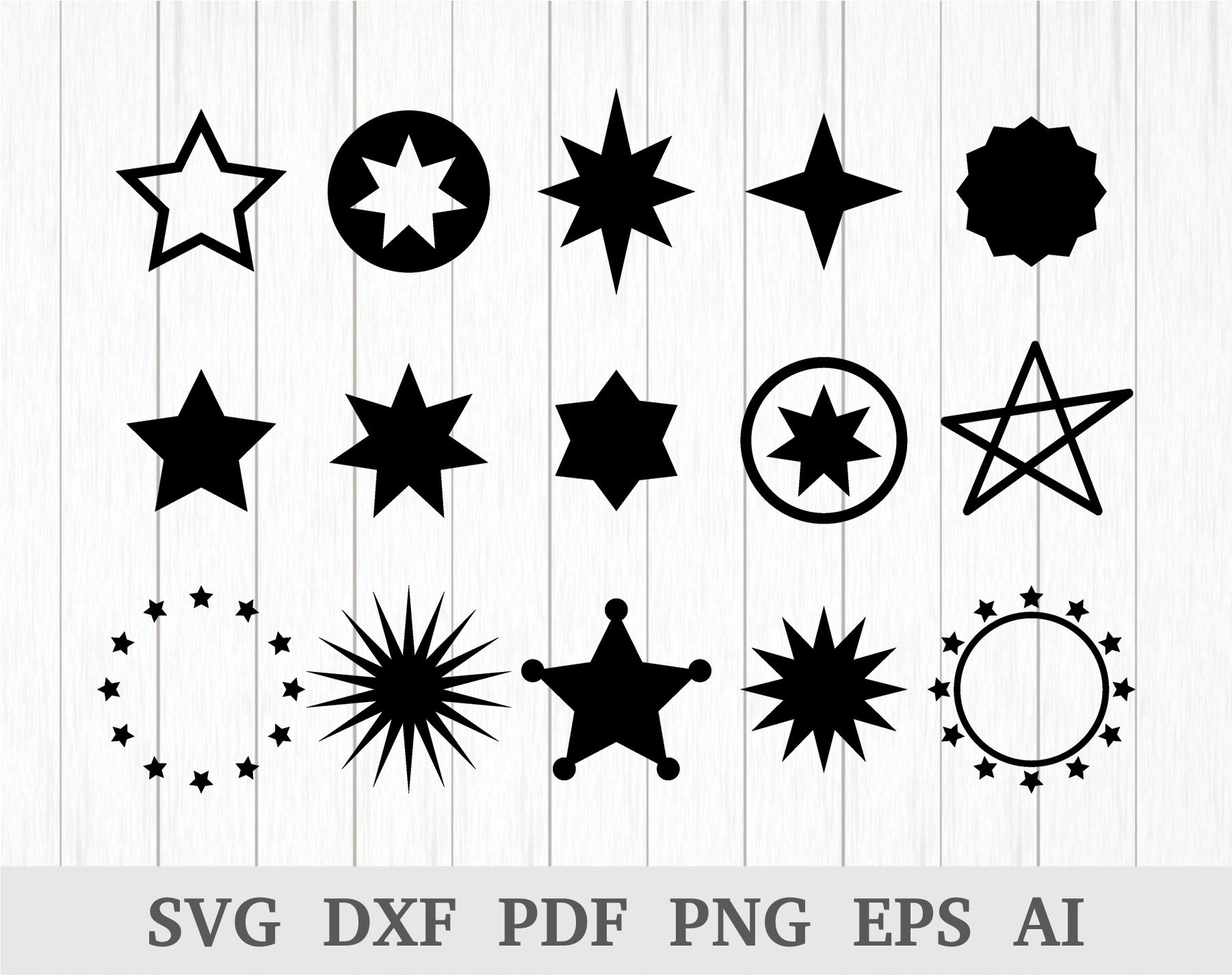 Star SVG Stars SVG Star Clipart Star Vector Star SVG - Etsy UK