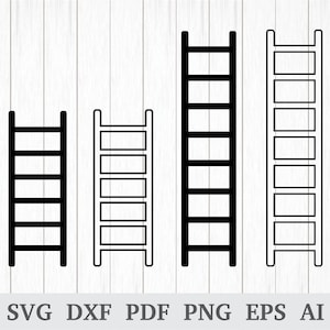 Ladder SVG, Ladder Vector, Ladder Clipart Cutting File, Svg Cutting ...