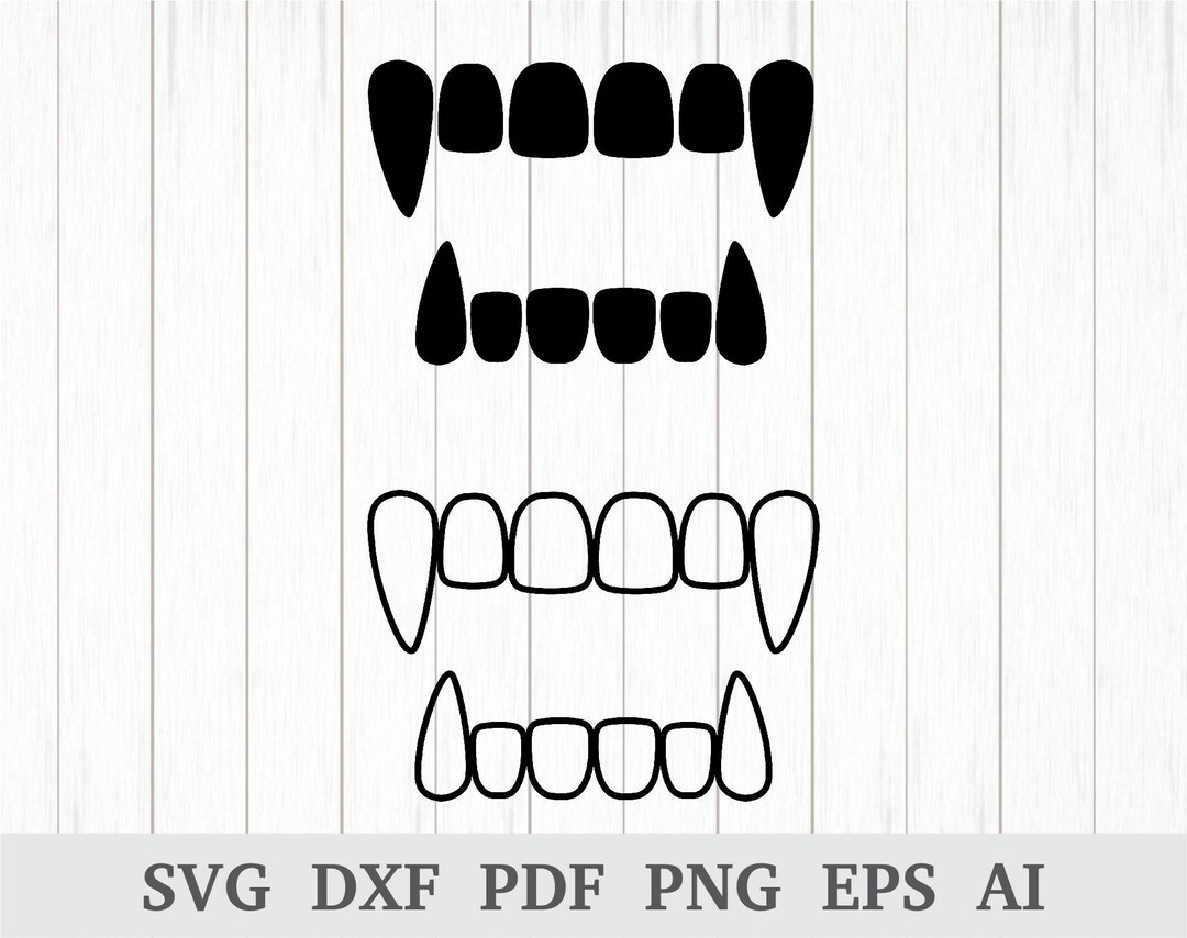 Vampire Teeth Svg, Halloween Svg, Vampire Fangs Svg, Vampire Svg ...