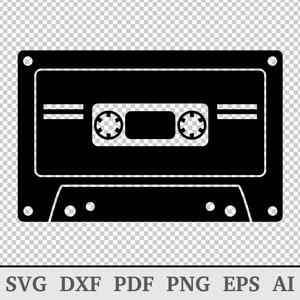 Cassette Tape SVG, Cassette SVG , Music Svg Files, Retro SVG, Audio Svg ...