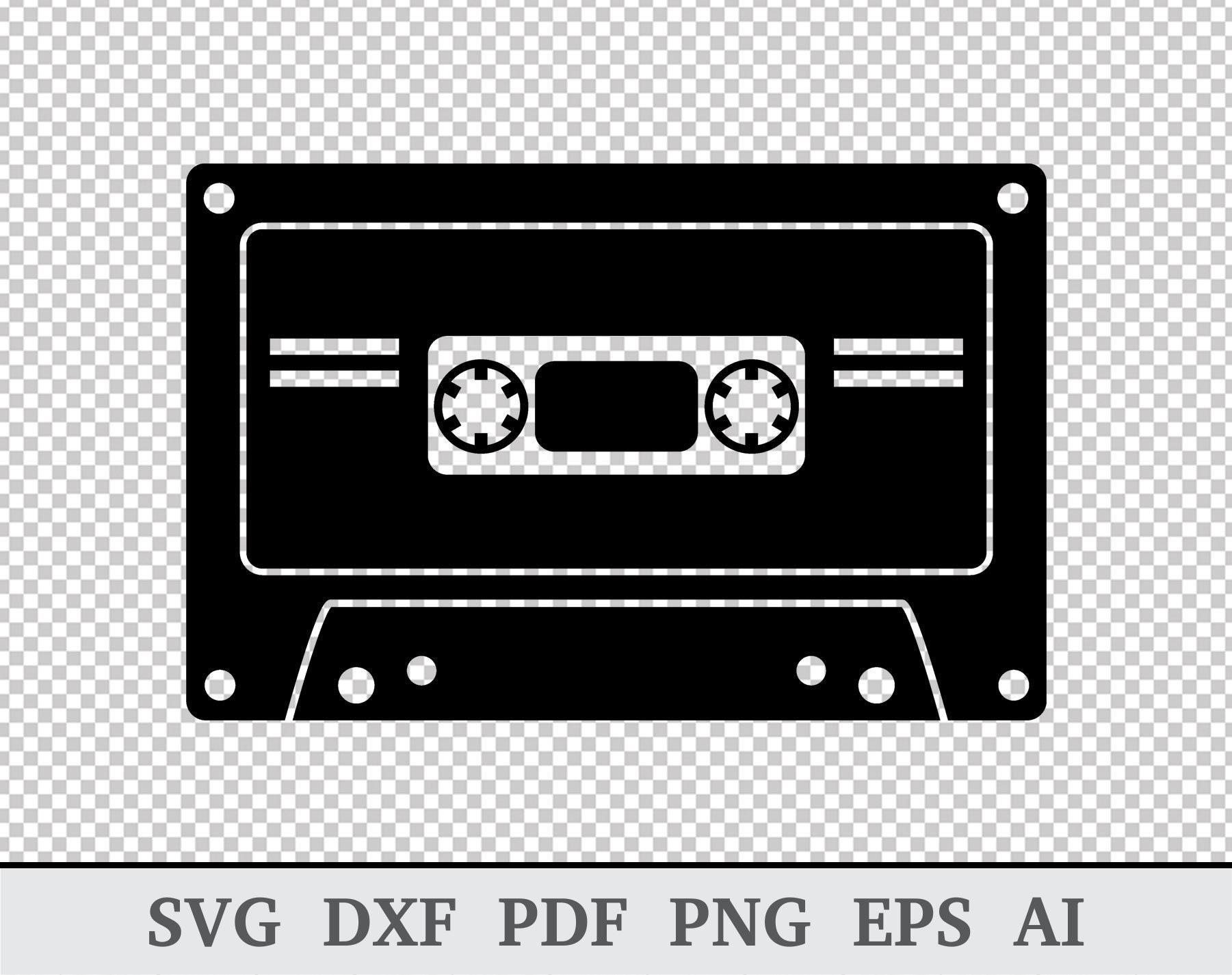 Cassette Tape SVG Cassette SVG Music Svg Files Retro SVG | Etsy