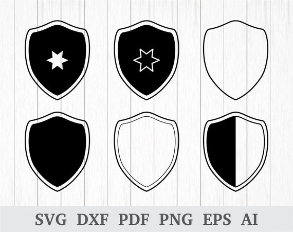 Shield Svg Shield Vector Emblem Svg Badge SVG Shield | Etsy