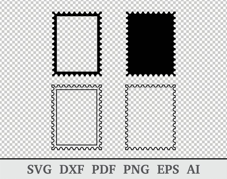 Postage Stamp Svg Postage Stamp Clipart Postage Stamp - Etsy Australia
