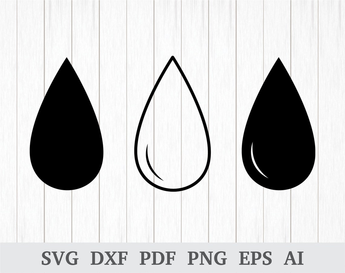 Water Drop SVG Drop SVG Drop of Water Svg Droplet SVG - Etsy