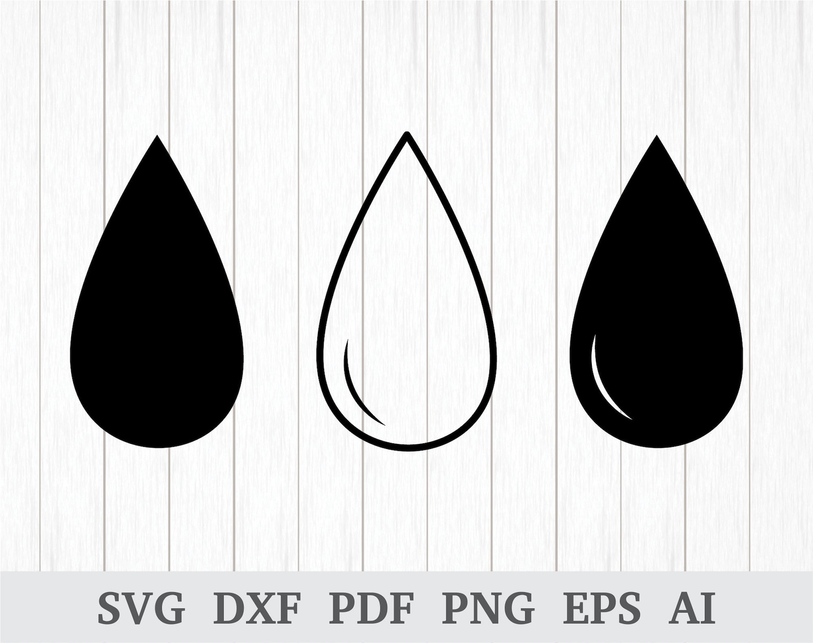 Water Drop SVG Drop SVG Drop of Water Svg Droplet SVG - Etsy