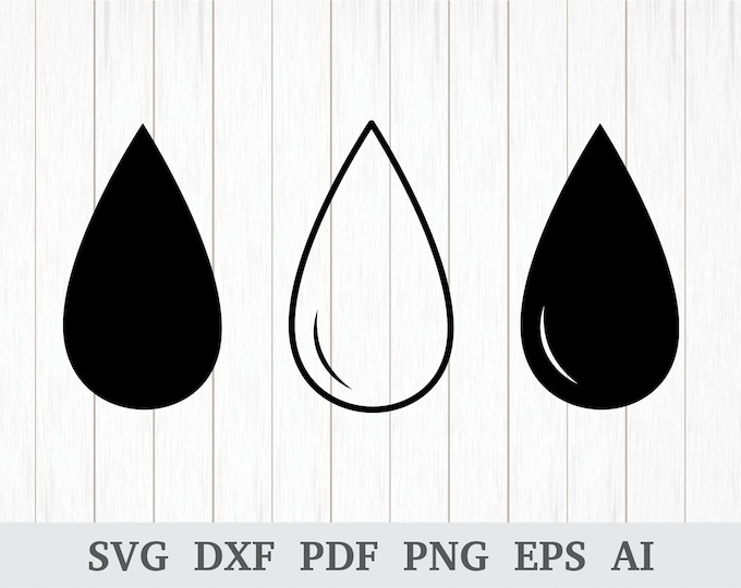 Water Drop SVG Drop SVG Drop of Water Svg Droplet SVG - Etsy