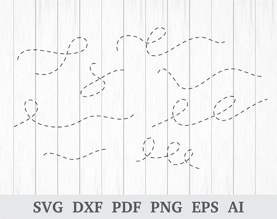 Dotted Lines Svg Dotted Lines Vector Dotted Lines Clipart | Etsy