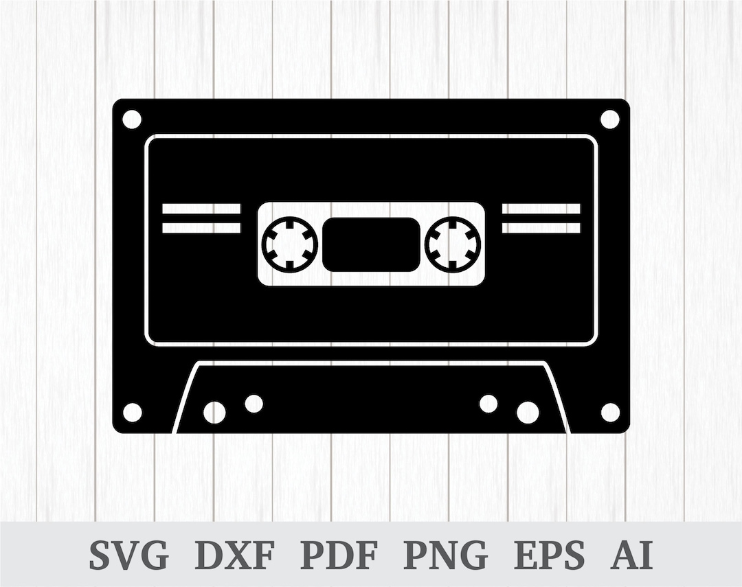 Cassette Tape SVG, Cassette SVG , Music Svg Files, Retro SVG, Audio Svg ...
