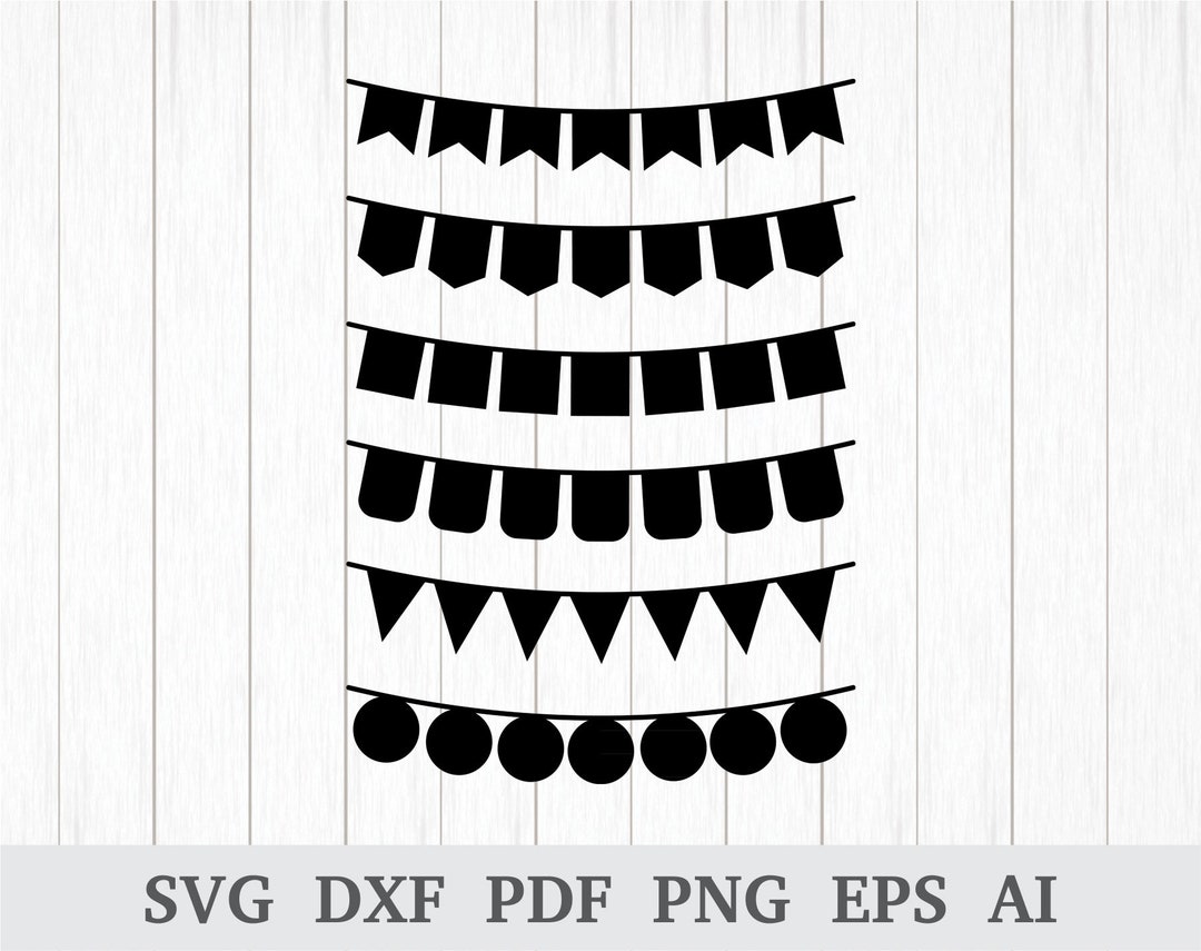 Bunting SVG, Bunting Banner Svg, Banners Svg, Bunting Banner Flag ...