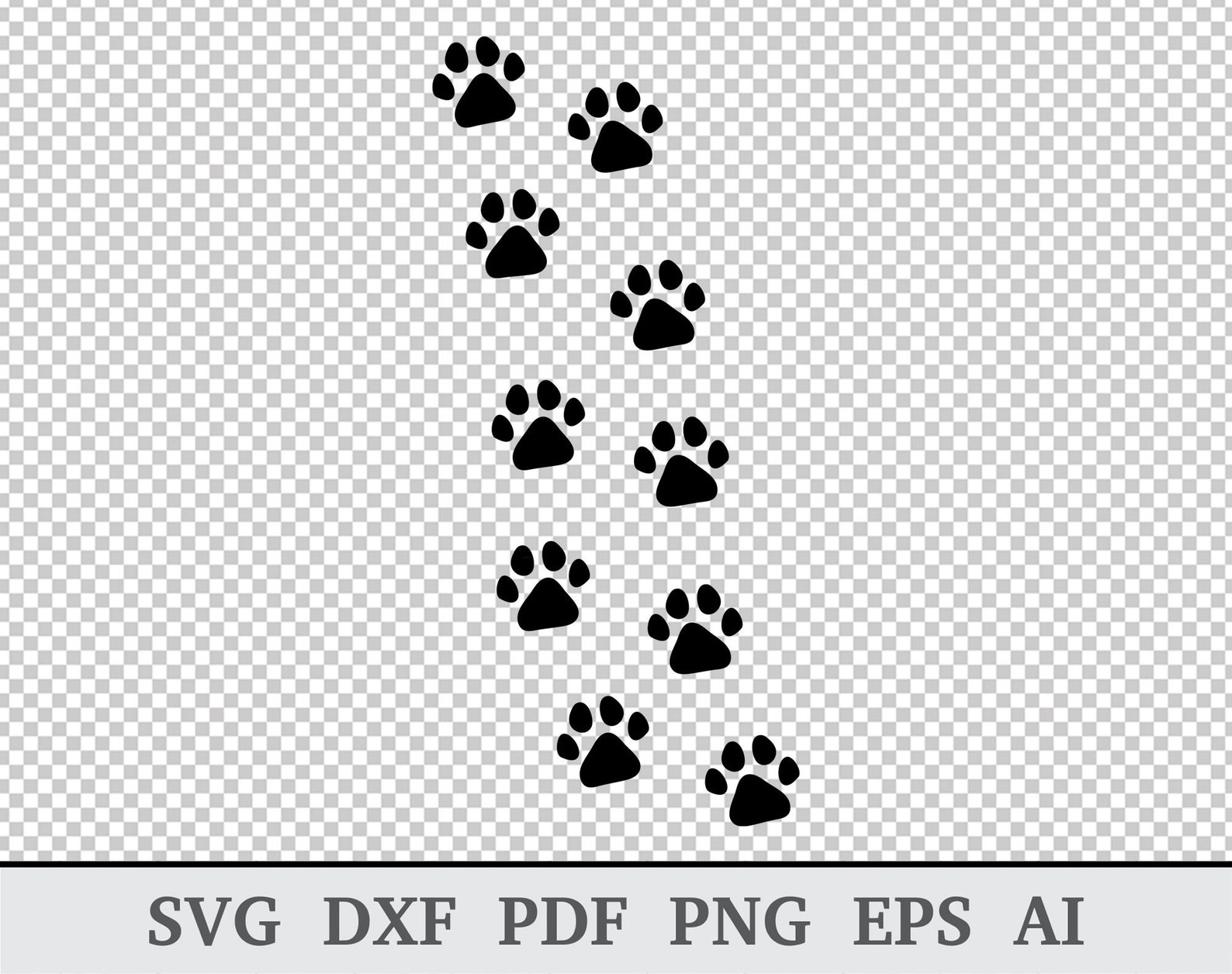 Paw SVG Dogs SVG Animal Lover SVG Paw Marks Svg Dog Svg - Etsy