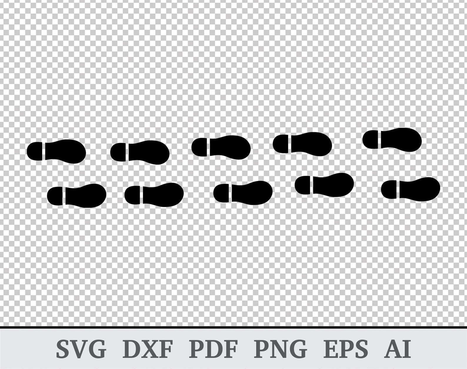 Footsteps SVG Footprints SVG Footprint Svg Footsteps Clip - Etsy