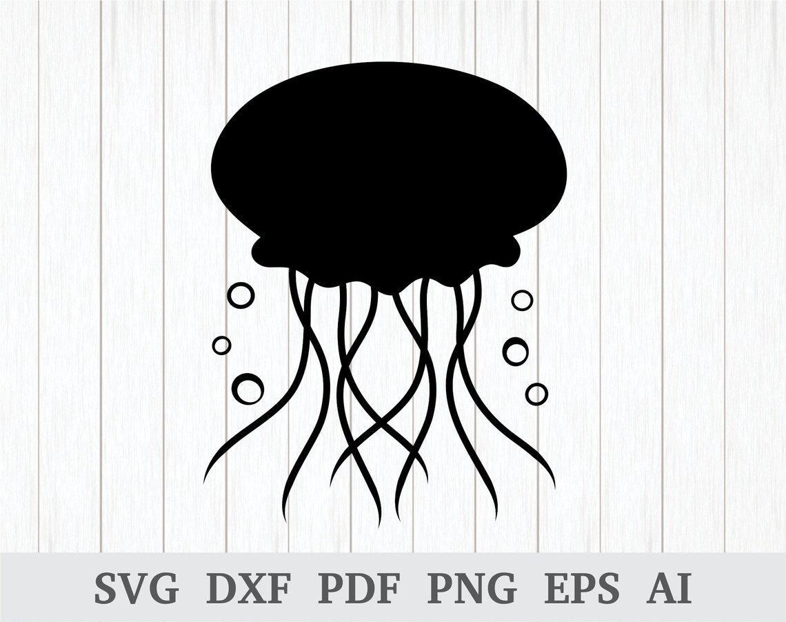 Jellyfish SVG Jelly Fish Svg Jellyfish Clipart Jelly Fish - Etsy