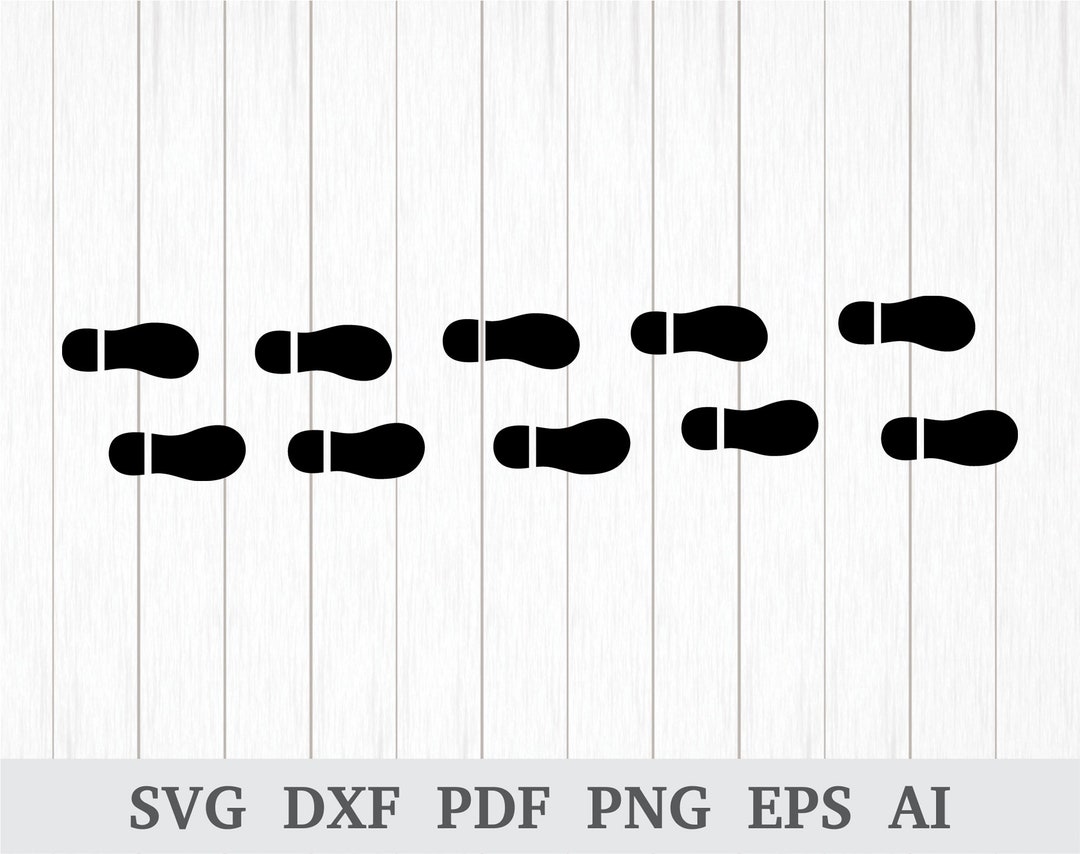 Footsteps SVG, Footprints SVG, Footprint Svg, Footsteps Clip Art ...