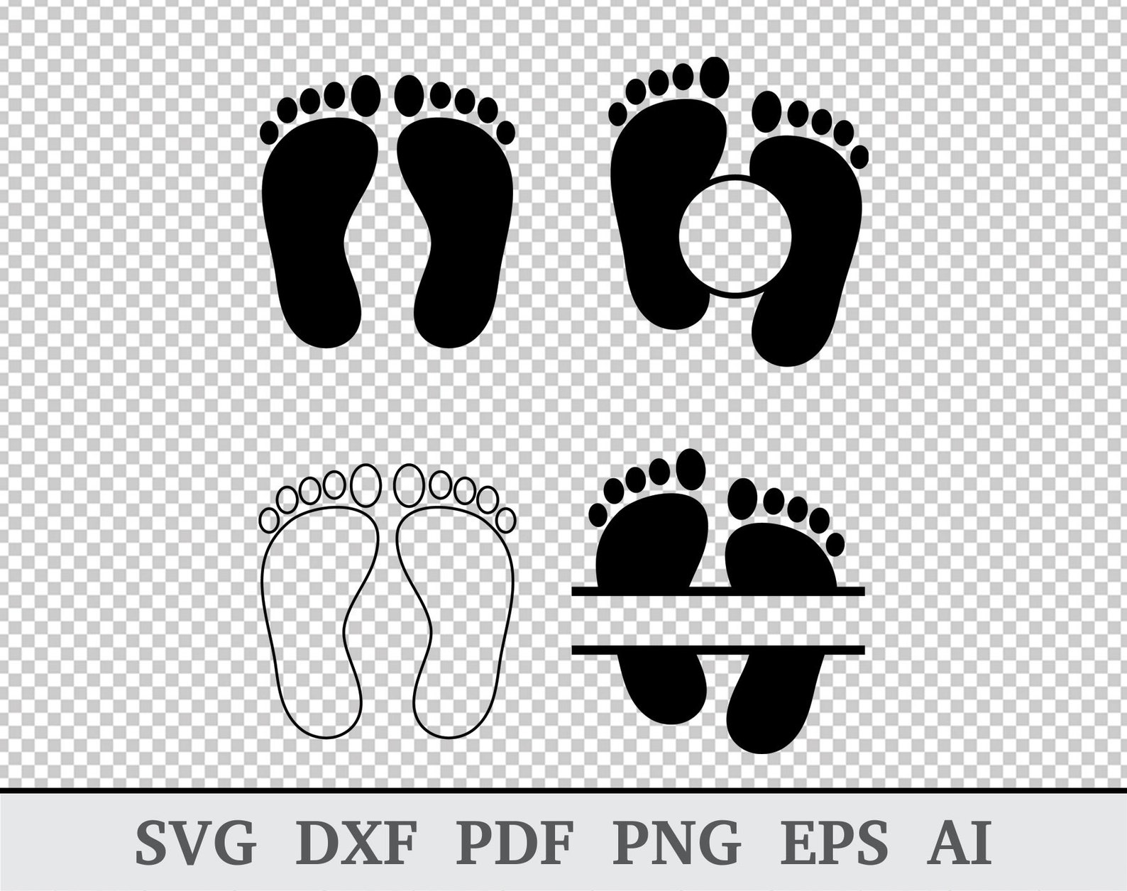 Footsteps Svg Footprints SVG Footstep Svg Footprint SVG | Etsy