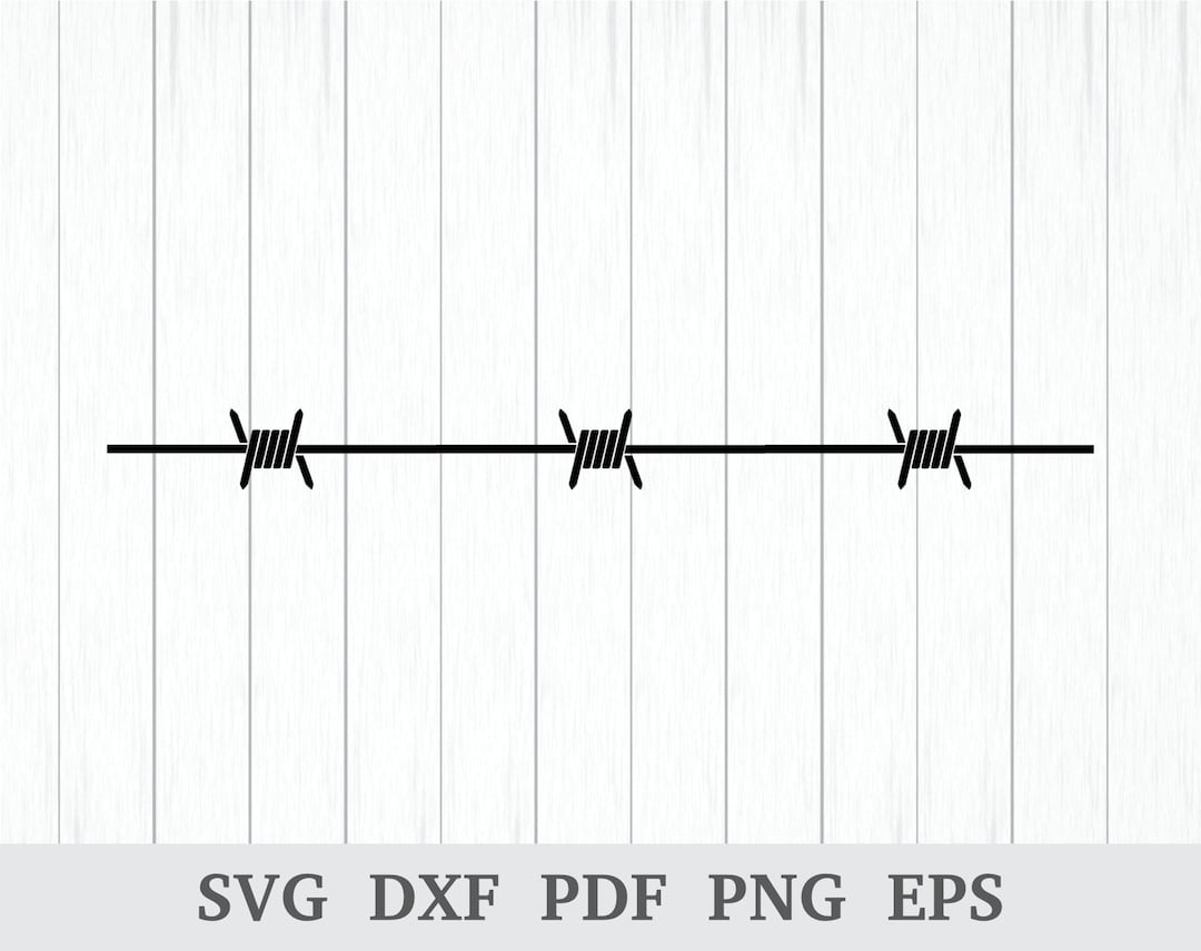 Barbed Wire Svg, Fence Svg, Barb Wire Svg, Fence PNG, Fence Clipart ...