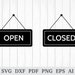 Open Sign SVG, Closed Sign, Shop Sign Svg, Open / Closed Sign Vector ...