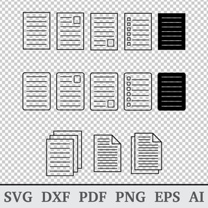 Paper SVG, Page Svg, Document SVG, Business Svg, Checklist Svg, Paper ...