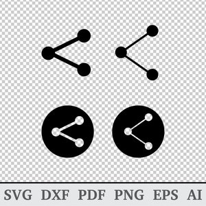 Share SVG, Share Vector Icon, Share Clipart, Share Button Svg, Connect ...