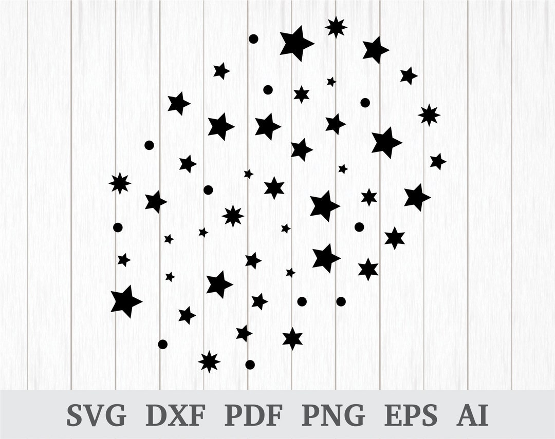 Star Shower SVG, Stars SVG , Star Svg, Starry Night Svg, Twinkle Svg ...