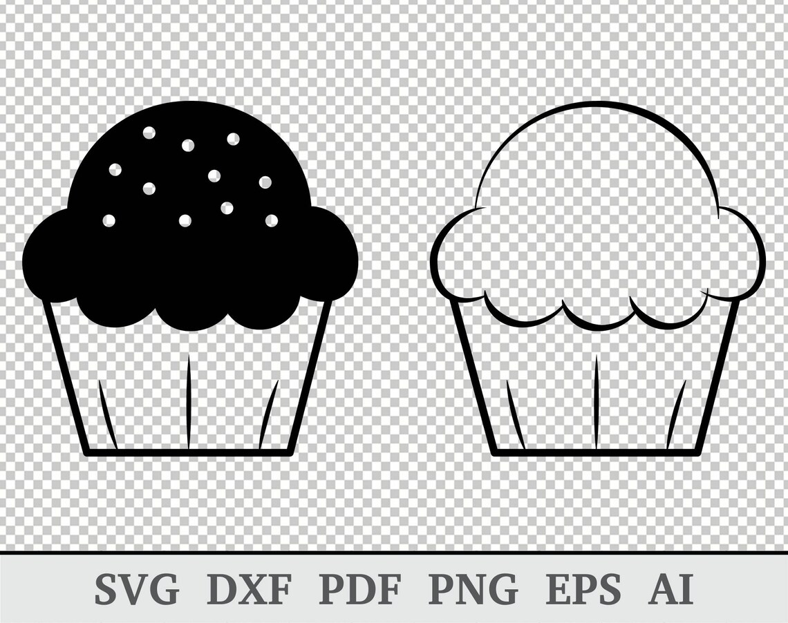 Muffin Svg Cup Cake Svg Cupcake Svg Bake Svgs Baking SVG | Etsy
