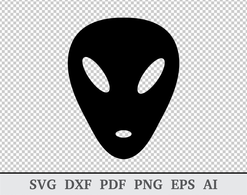 Alien Svg, Alien Face Svg, Alien Mask Svg, Alien Clipart, Alien Clip ...