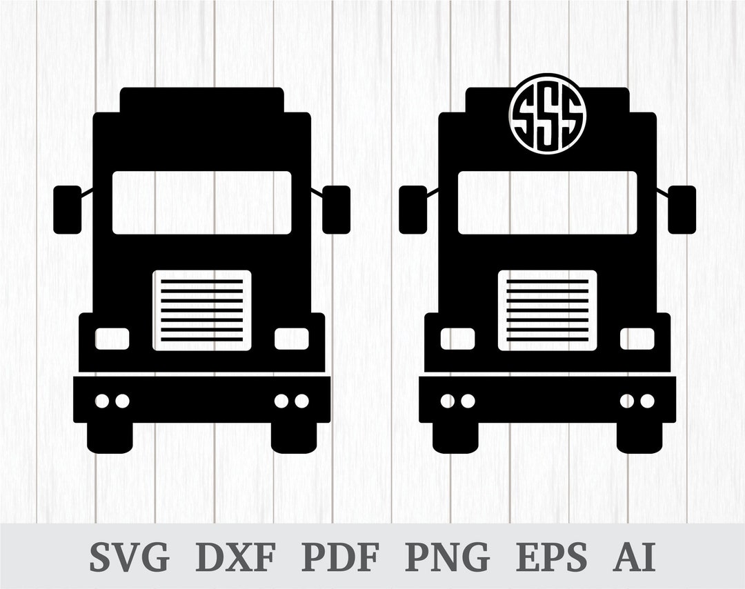 Truck Logo Svg, American Trucker SVG, Semi Truck Svg, Truck Front ...