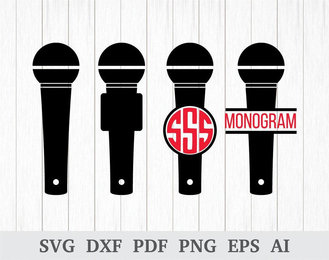 Microphone SVG, Mic SVG, Microphone Clipart, Microphone Vector, Music ...
