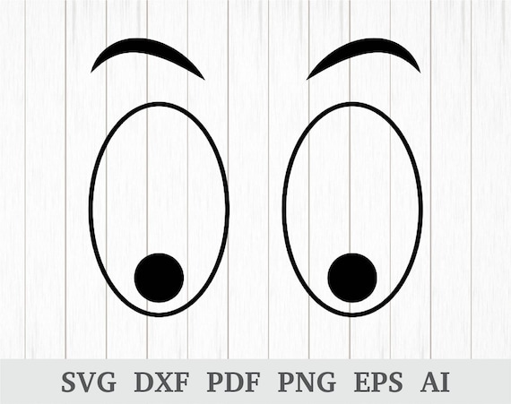 Eyes Svg Cartoon Eyes Svg Goofy Eyes Svg Cartoon Eyes Clip | Etsy Canada