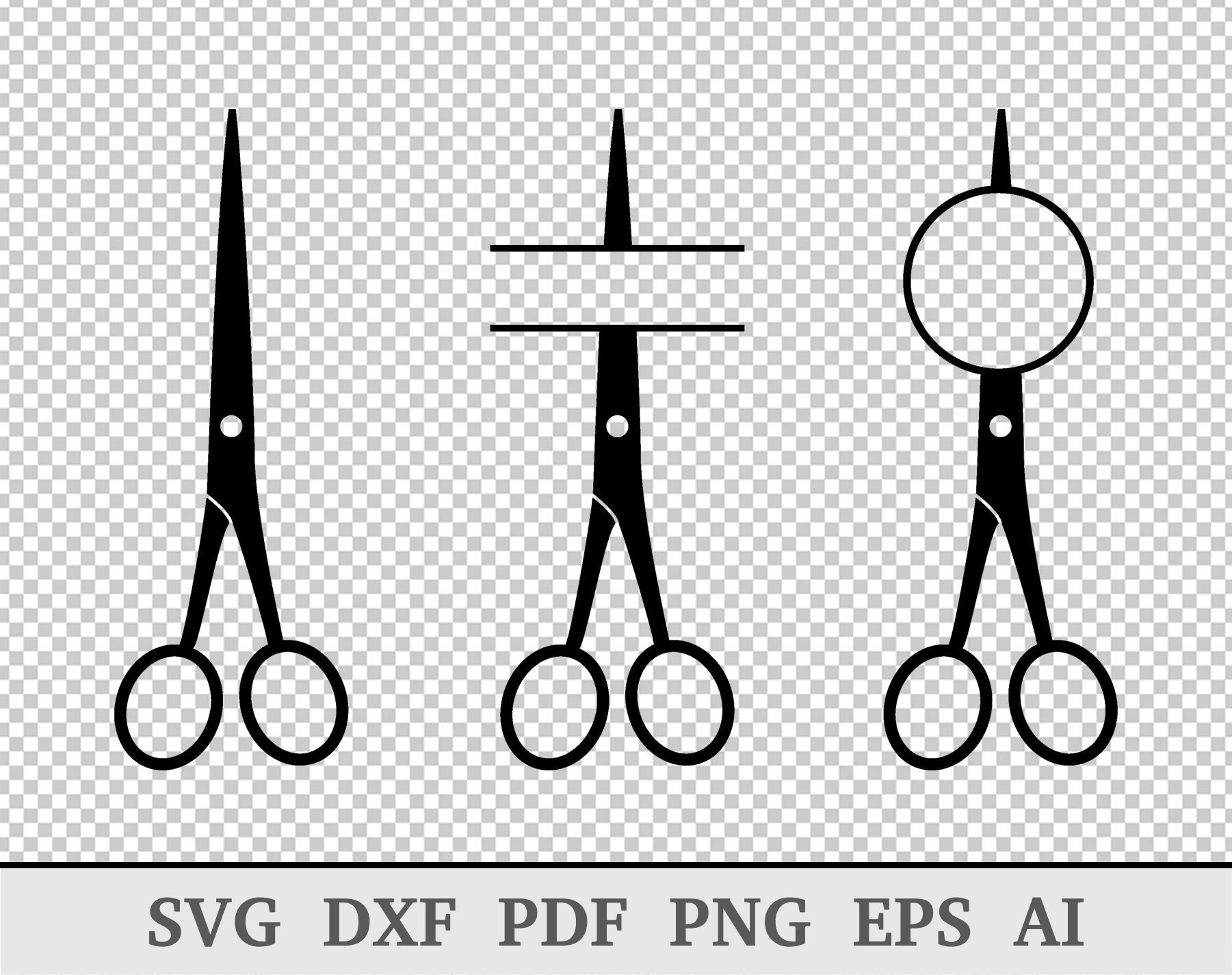 Scissors SVG Scissors Monogram SVG Hairdresser Svg Cutting - Etsy