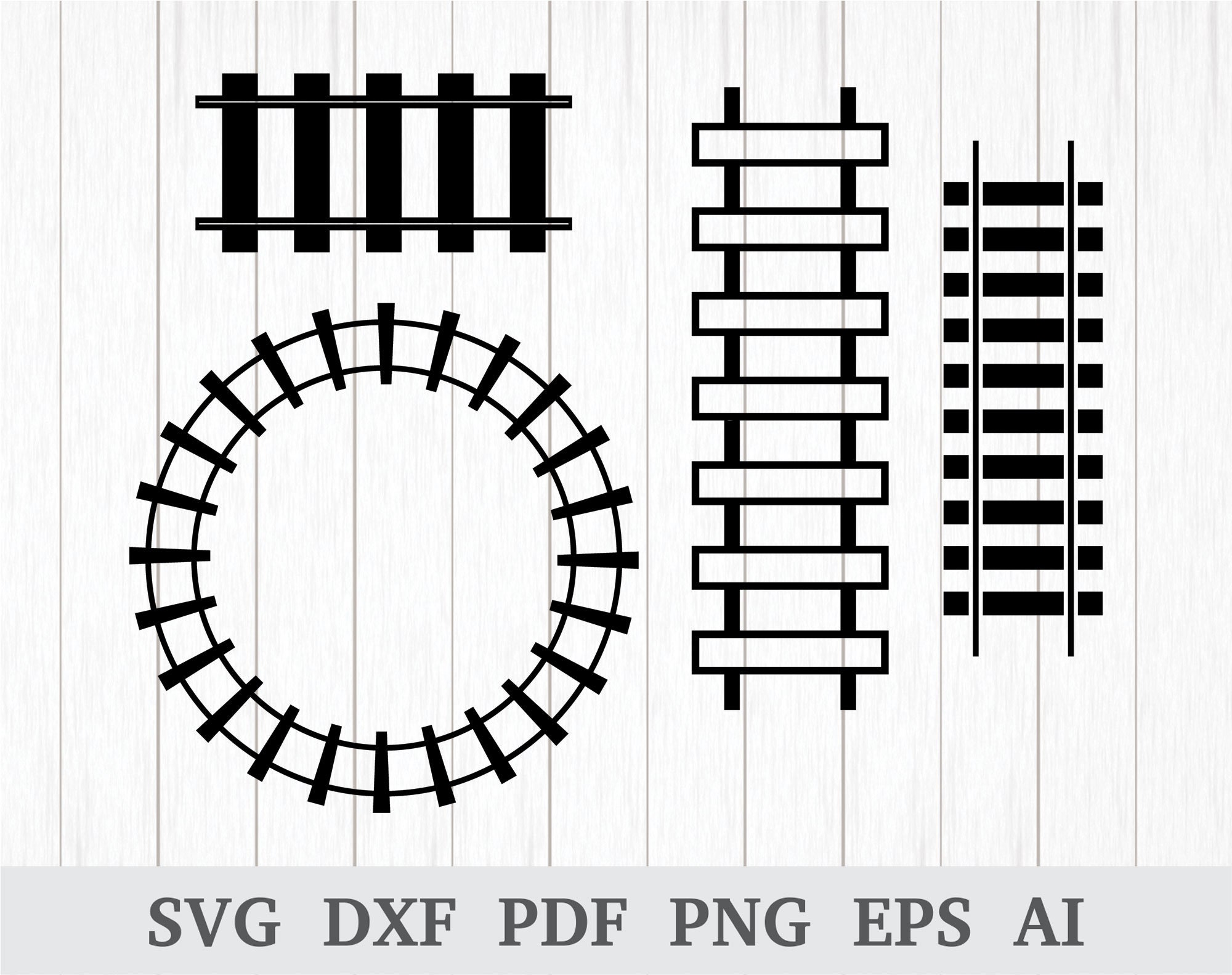 Train Track Svg Track Svg Train Track Clipart Train Track Etsy Canada