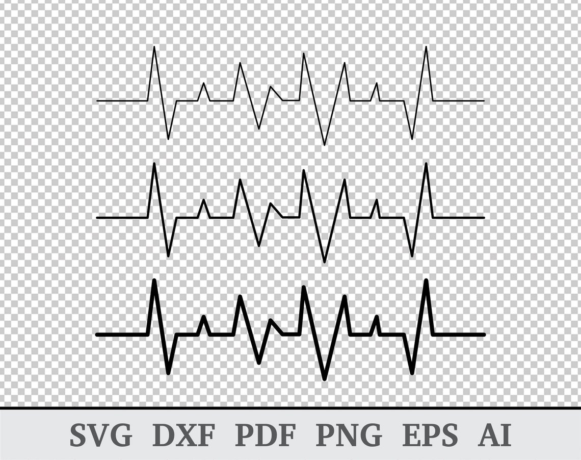 Heart Beat SVG Heartbeat SVG Heart SVG Heart Pulse Svg | Etsy