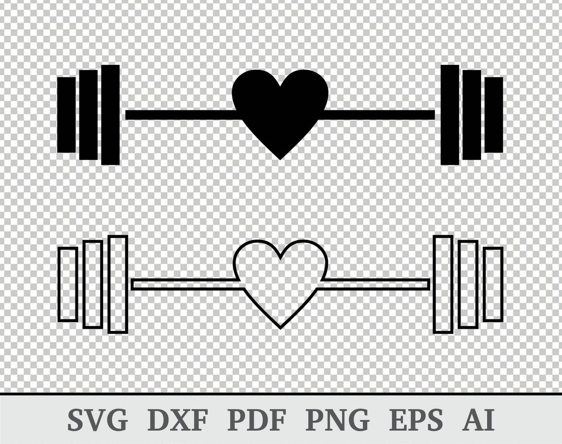 Barbell SVG, Gym SVG, Weight Lifting Svg, Workout Svg, Dumbbell Svg ...