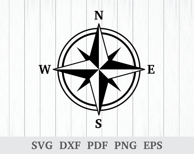 Compass SVG File, Compass DXF, Compass Png, Compass Directions Svg ...