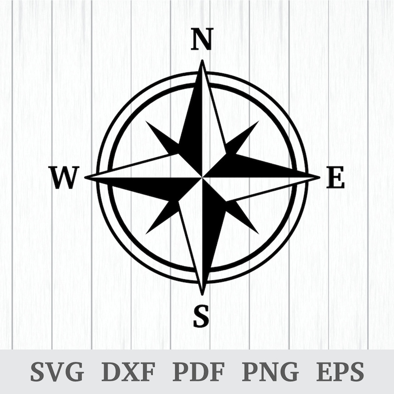 Compass Svg - Etsy