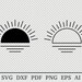 Sunset Svg Sun Svg Sun Svg Cut File Sunset PNG Sunset - Etsy