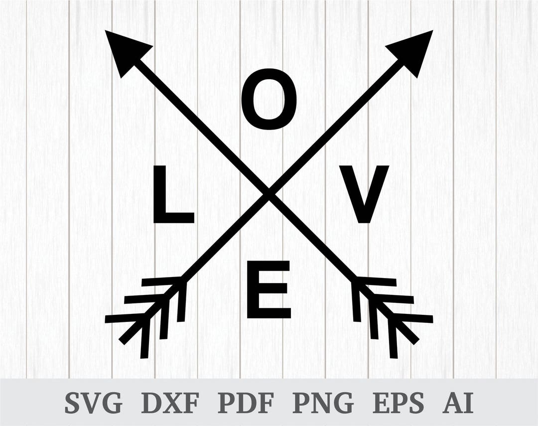 Love Arrows SVG, Love SVG, Valentine's Day SVG, Arrows Svg Cutting ...